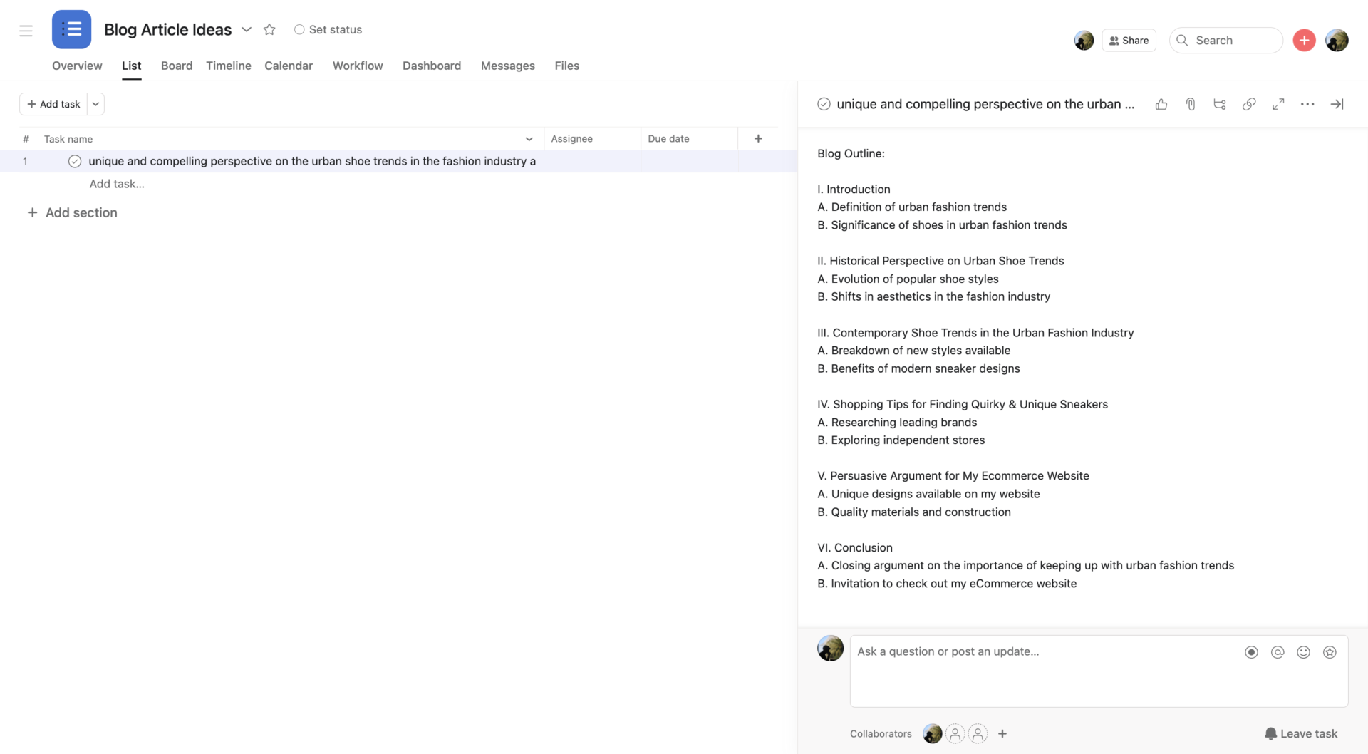 How to use OpenAI to write blog outlines for Asana tasks - MESA How to use OpenAI to write blog outlines for Asana tasks - MESA