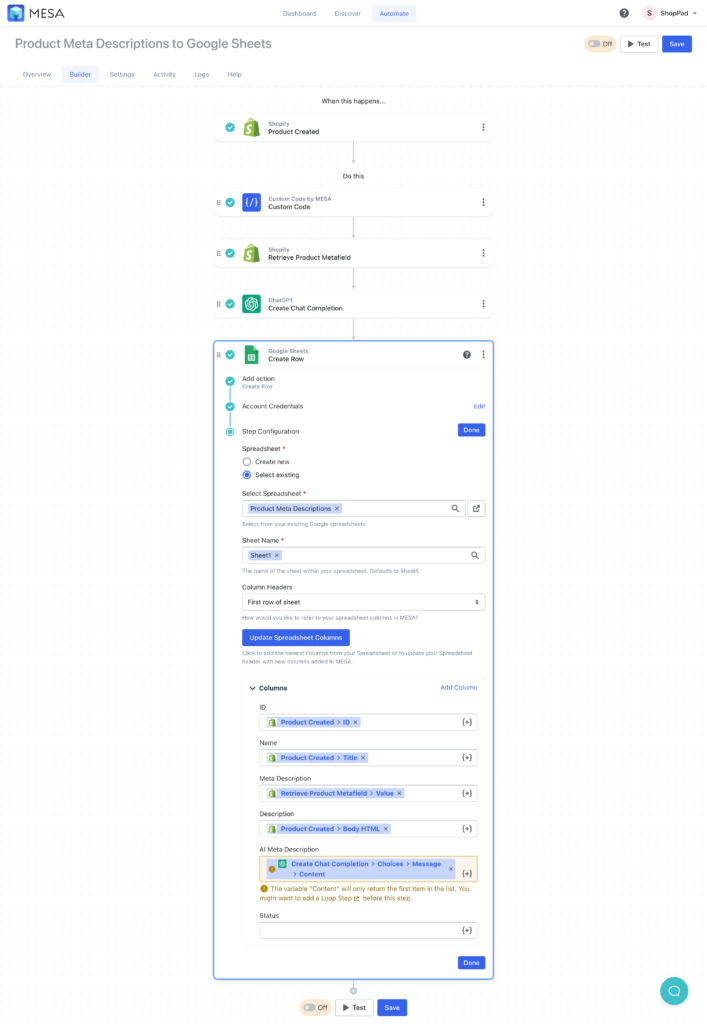 How To Write Shopify Product Meta Descriptions Using ChatGPT - MESA