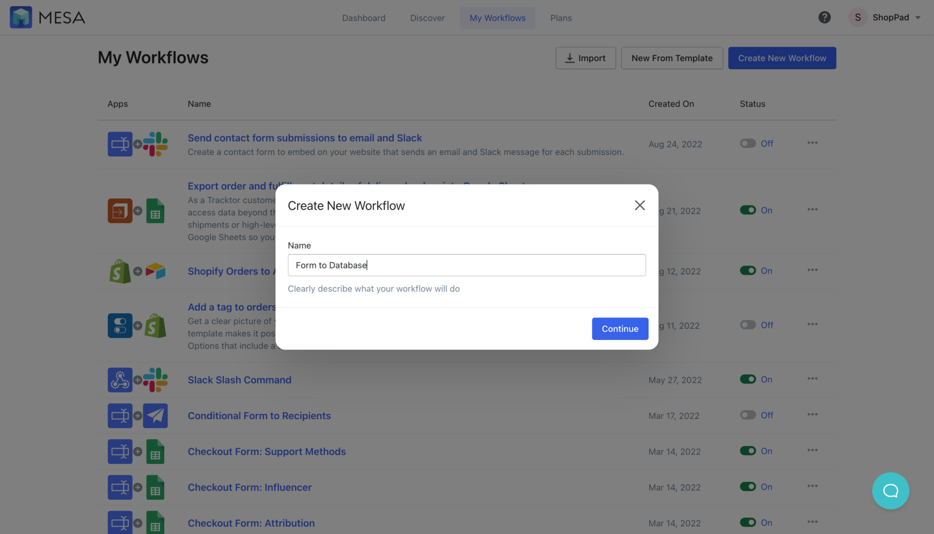 How to Connect to a Shopify Database - MESA