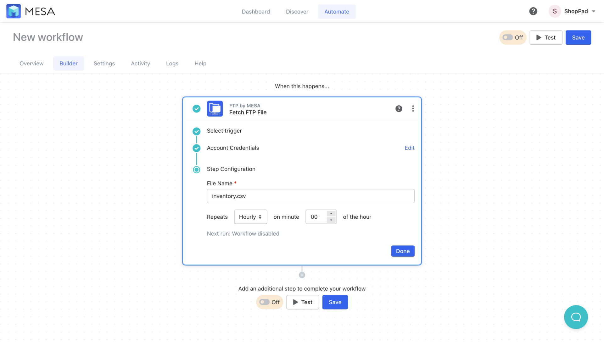 How To Connect FTP Inventory Feed To Update Shopify Products - MESA