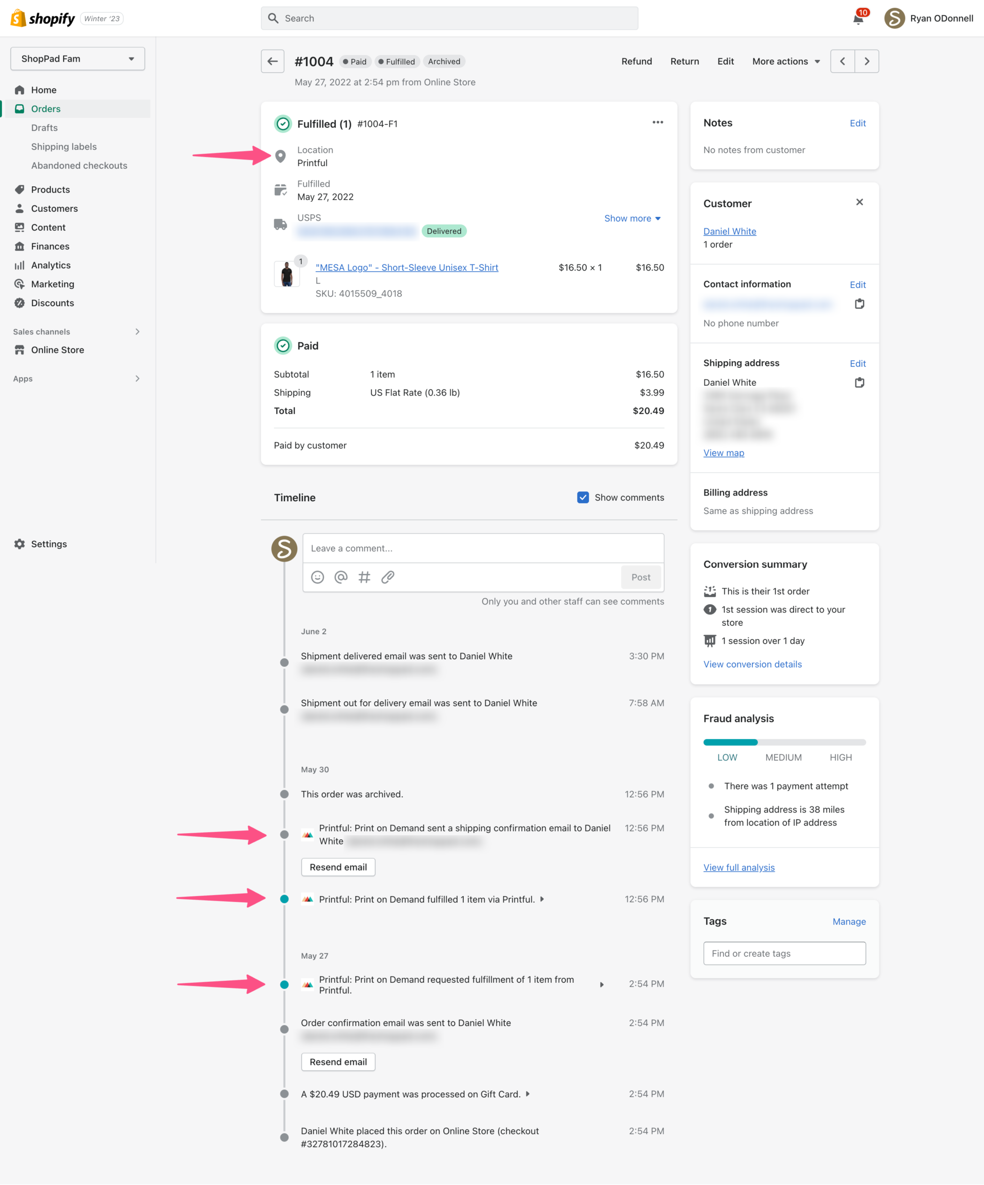 How To Link Printful And Shopify To Add Products Faster - MESA
