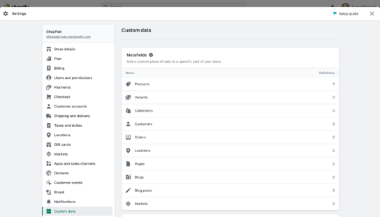 Ultimate Guide To Shopify Metafields - MESA
