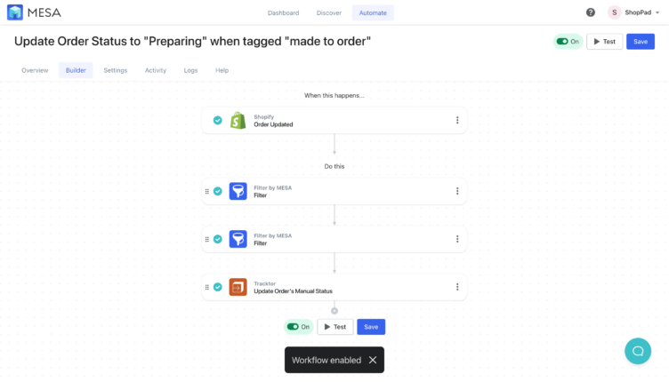 How To Update Order Status Page Using Shopify Tags Mesa 9230