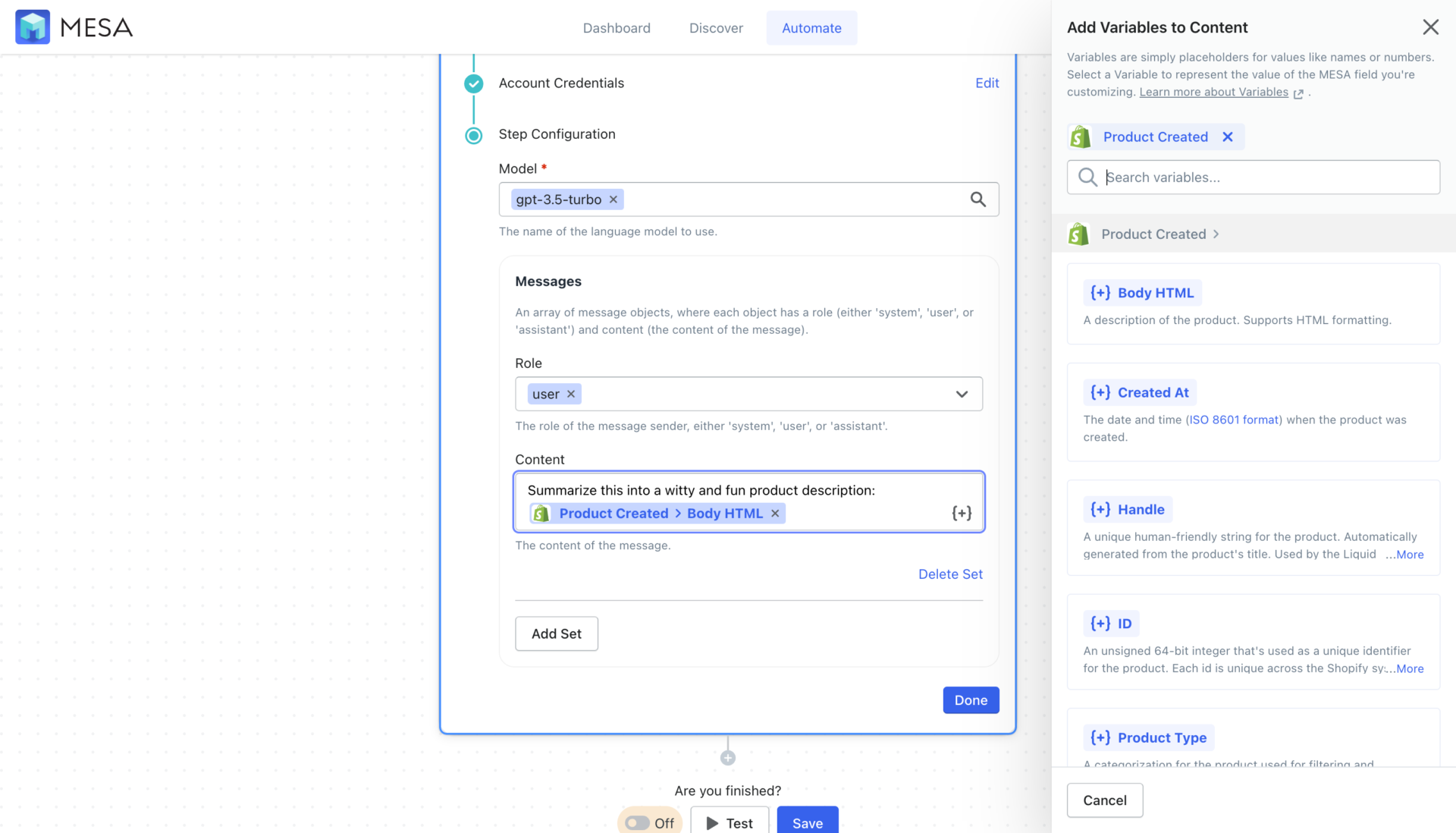 How To Use ChatGPT For Writing Shopify Product Descriptions - MESA
