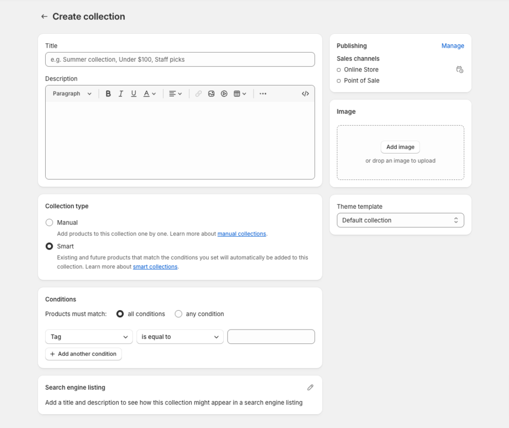 How to Create a Shopify Collection by Product SKU Pattern